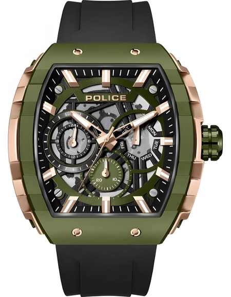 Buy Police Watch for Men's Multifunction Green Dial Watches ...