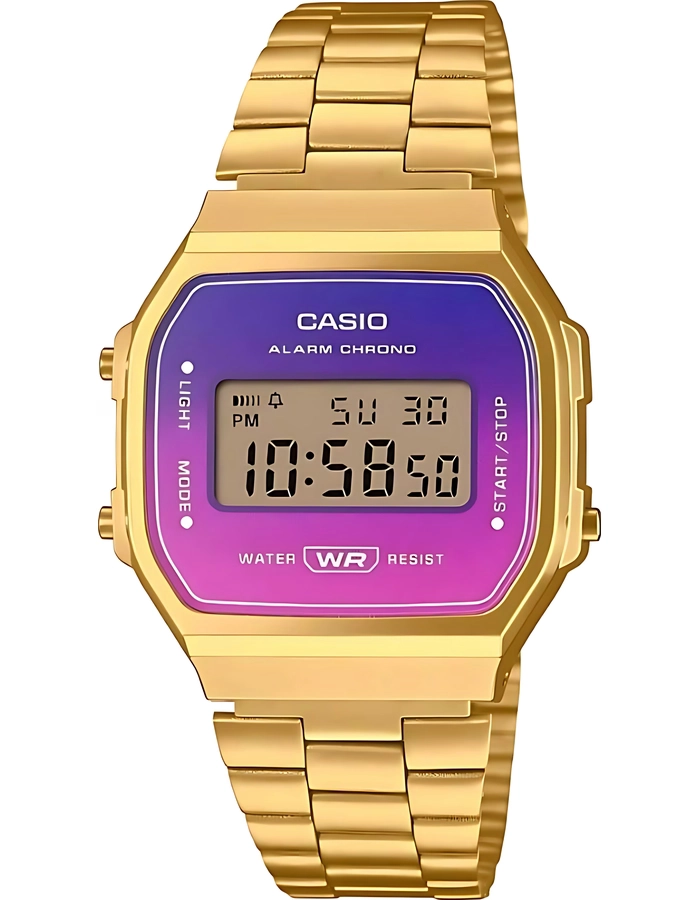 CASIO Unisex's Digital Multi Color Dial Watch - A168WERG-2ADF