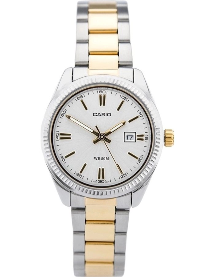 CASIO Women's Analog Silver Dial Watch - LTP-1302SG-7A