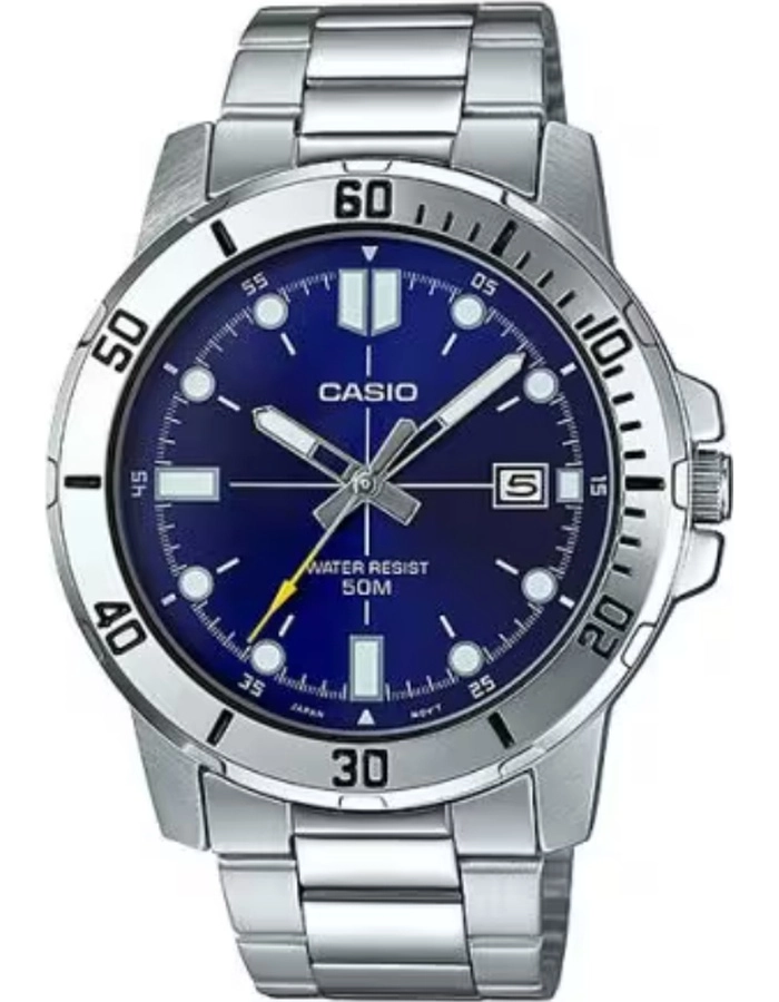Shop Casio Men's Watches UAE, Online Analog Blue Dial Watch - MTP-VD01D-2E | Time House Store UAE