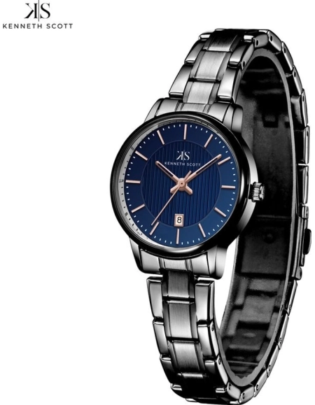Kenneth Scott Women's Blue Dial Analog Watch - K22528-XBXN