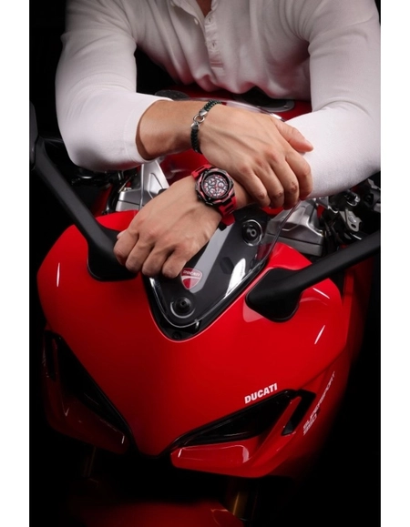 DUCATI MOTORE Men's Black & Grey Dial Chronograph Watch - DTWGO0000307